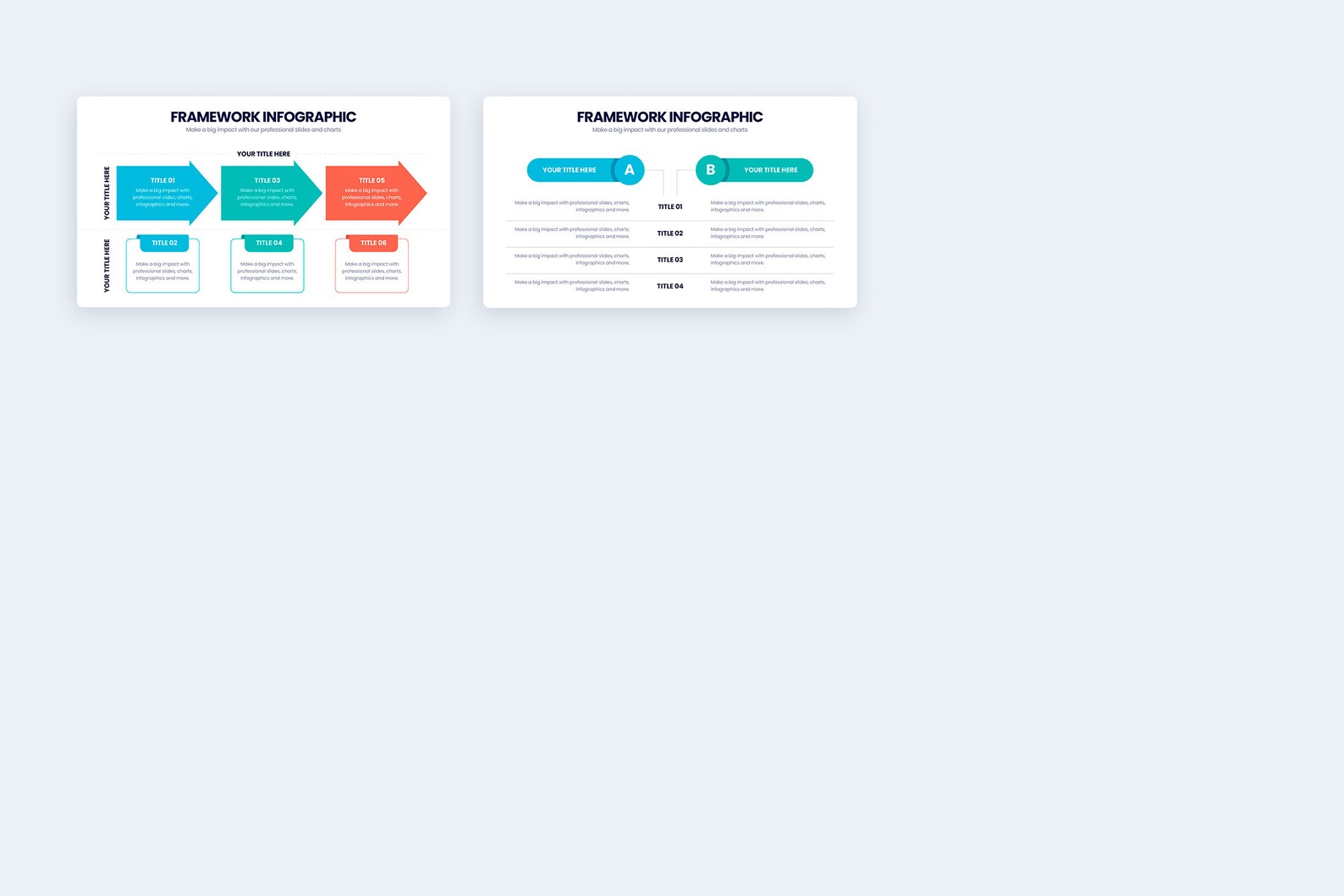 Framework Infographics | Template for Illustrator, Easy to Edit, Fully ...