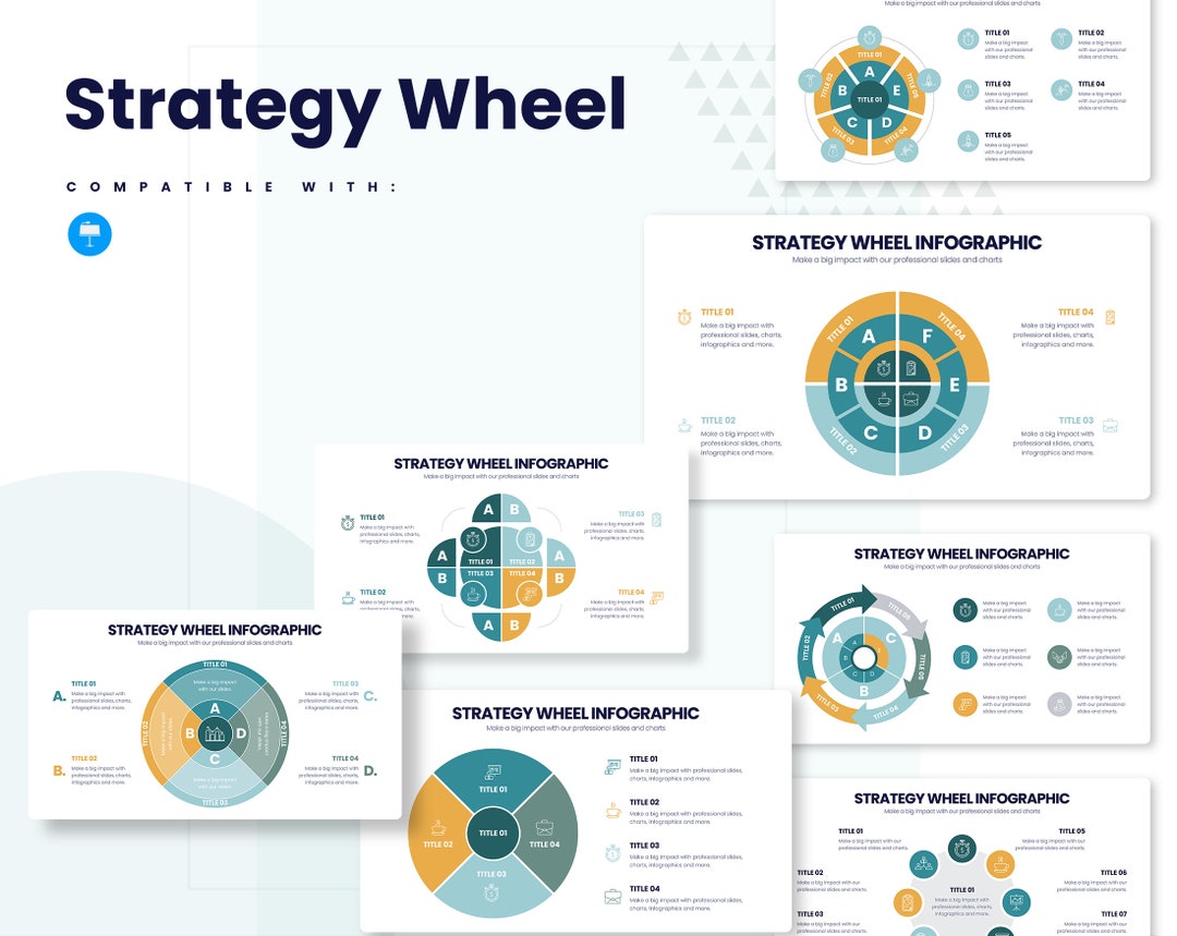 Strategy Wheel Infographics | Template for Keynote | Best Keynote ...
