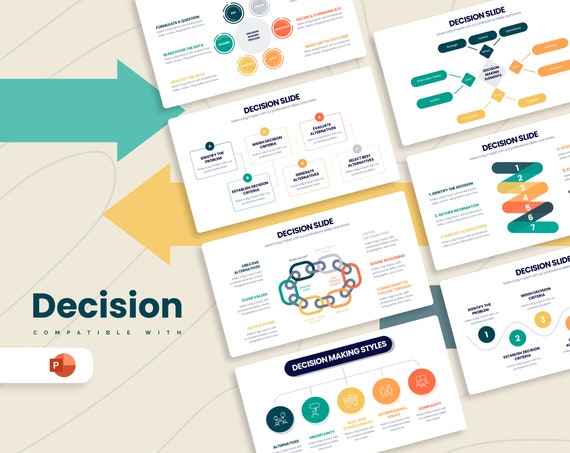 Entscheidung Infografiken Vorlage für Powerpoint Beste - Etsy.de