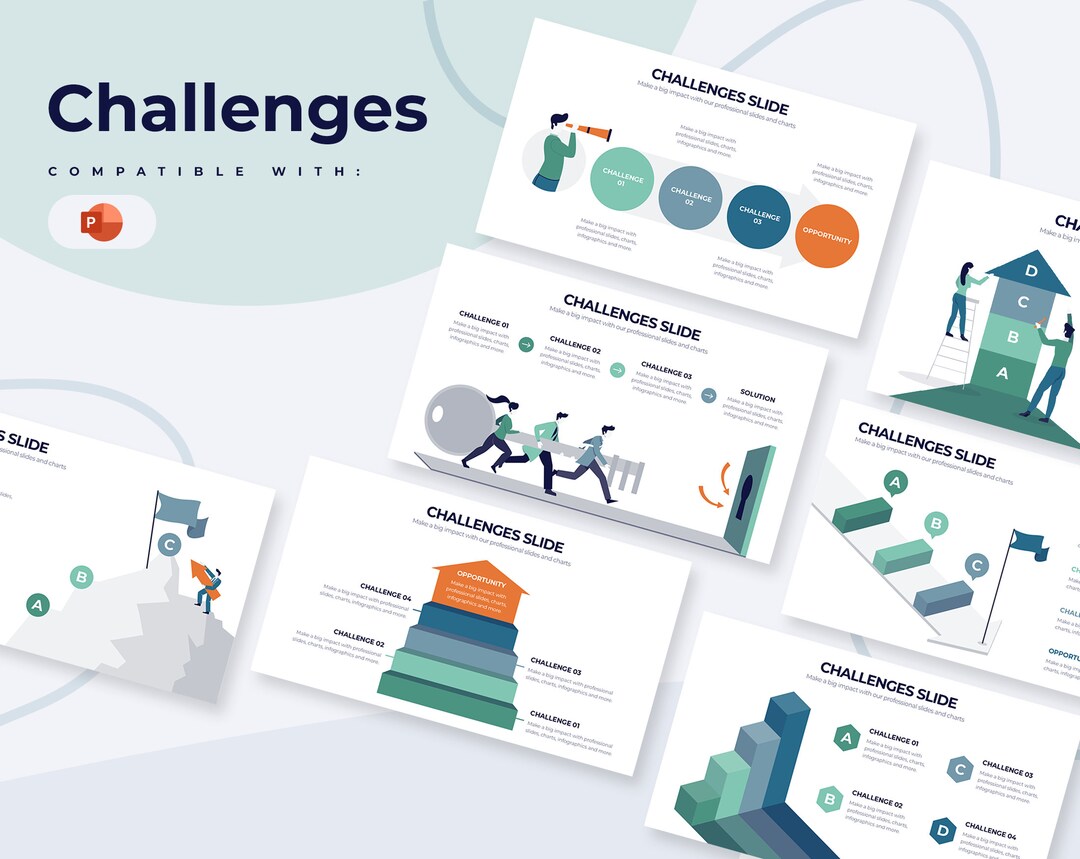 Challenge Infographics | Powerpoint Template, Template for Powerpoint ...