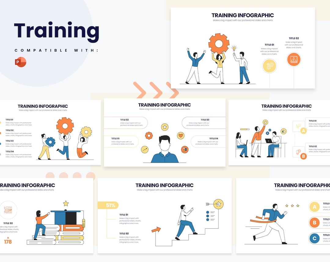 Training Infographics | Powerpoint Template, Template for Powerpoint ...