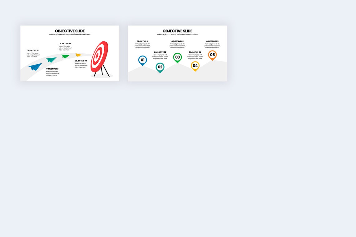 Objective Slides Template for Powerpoint Minimal Work Modern Best ...