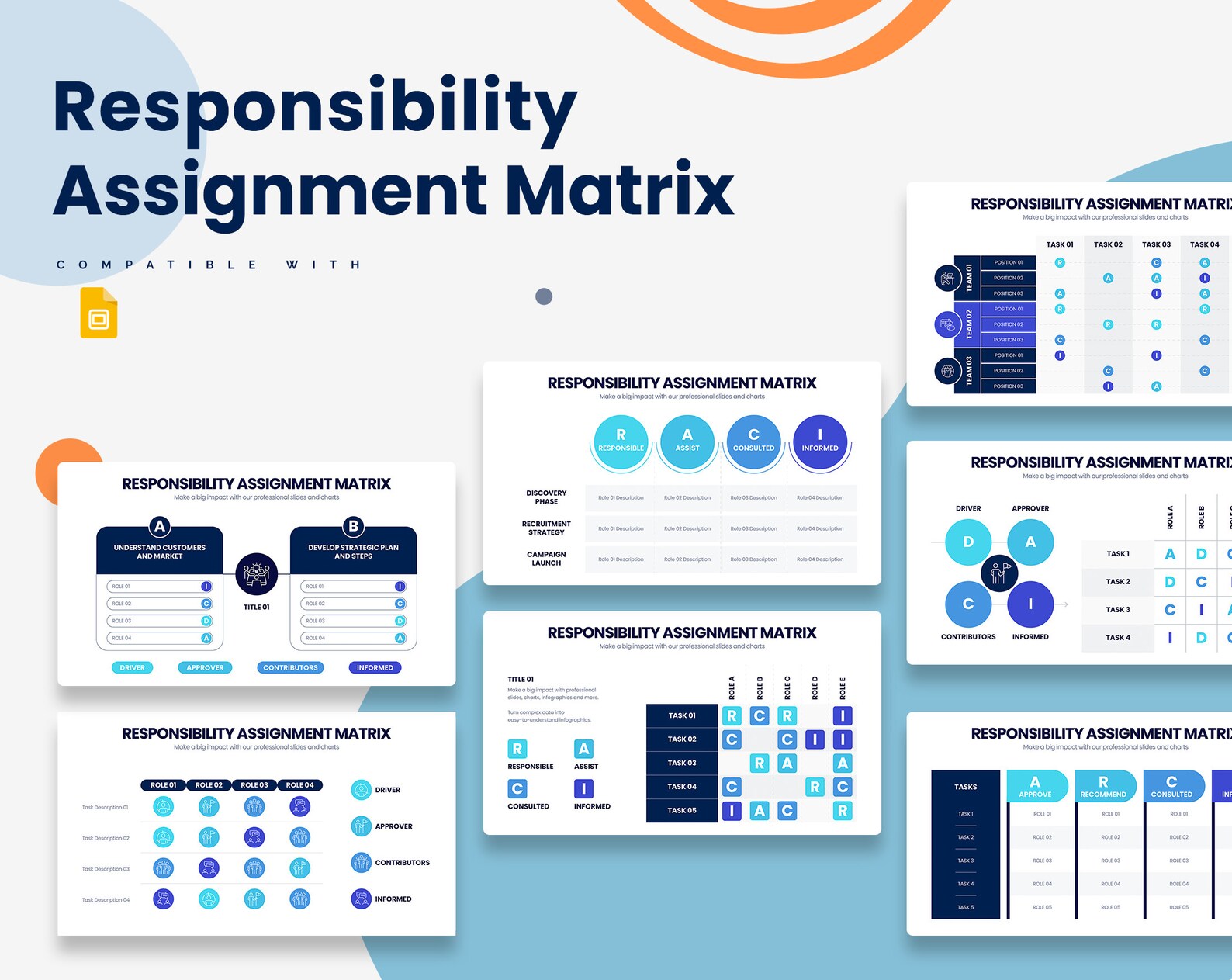 Responsibility Assignment Matrix Infographics | Template for Google ...