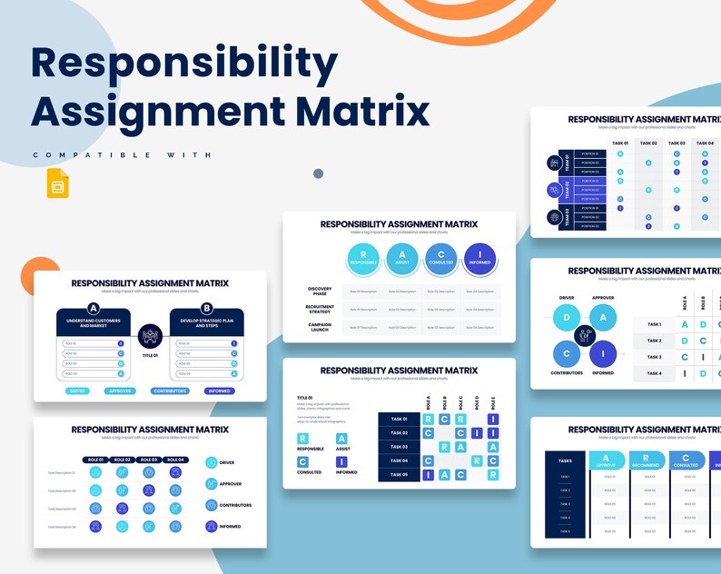 Responsibility Assignment Matrix Infographics | Template for Google ...