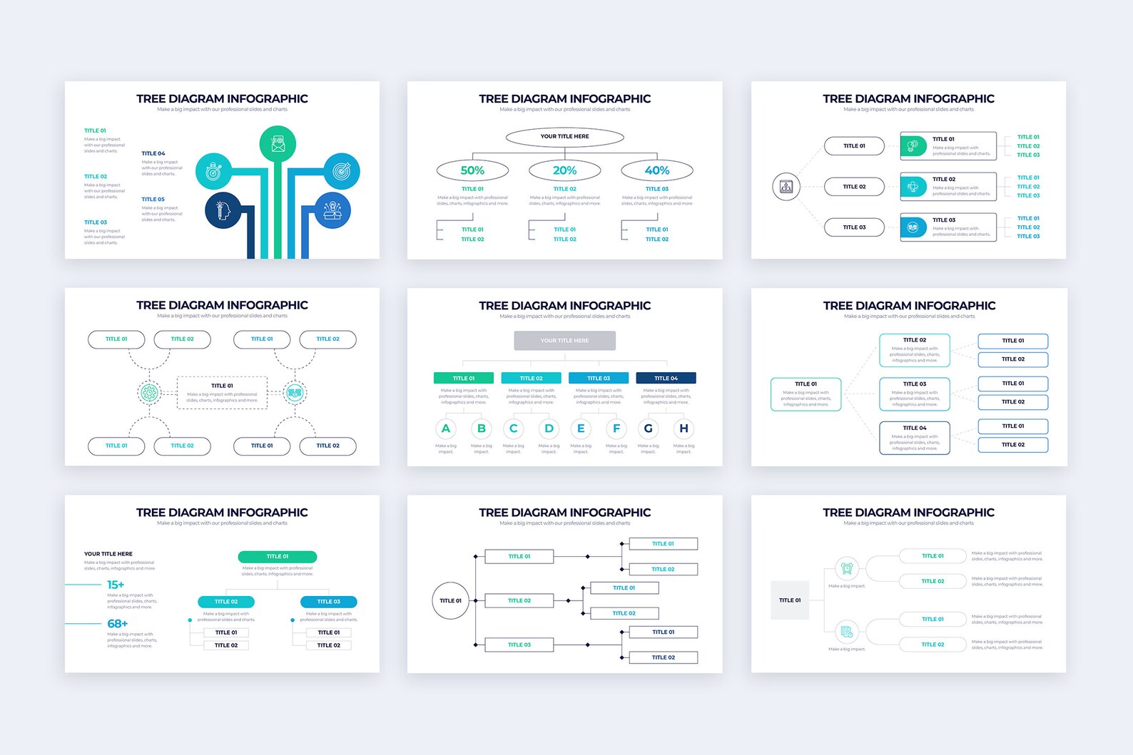 Tree Diagram Infographics | Template for Keynote | Best Keynote ...