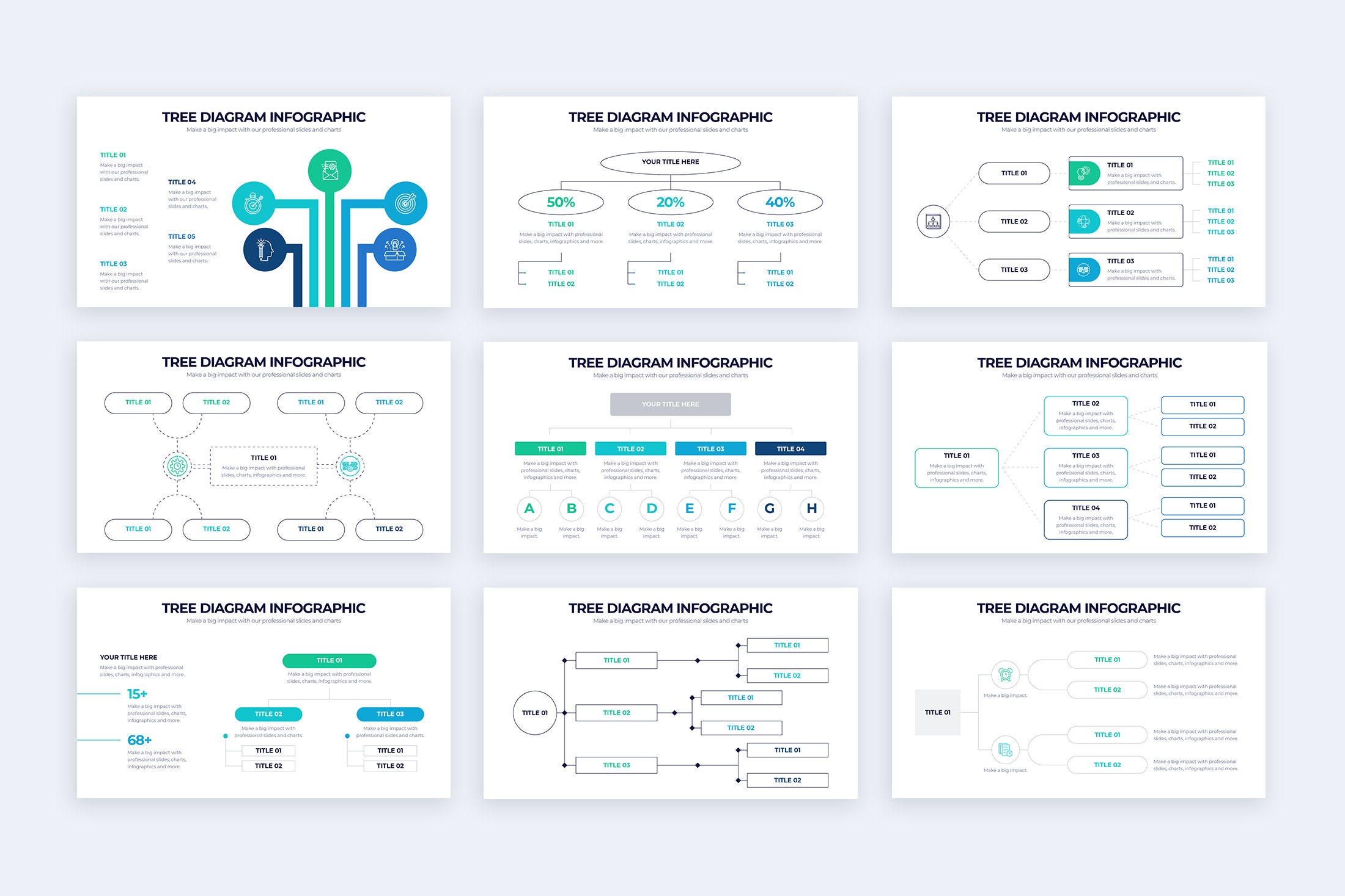 Tree Diagram Infographics | Template for Keynote | Best Keynote ...