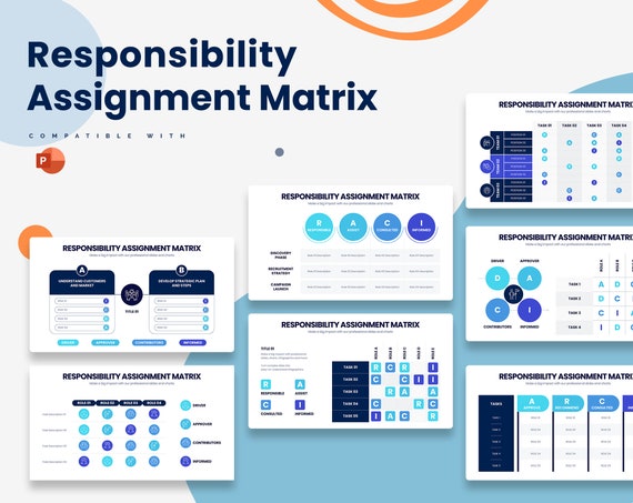 Responsibility Assignment Matrix Infographics Template for | Etsy
