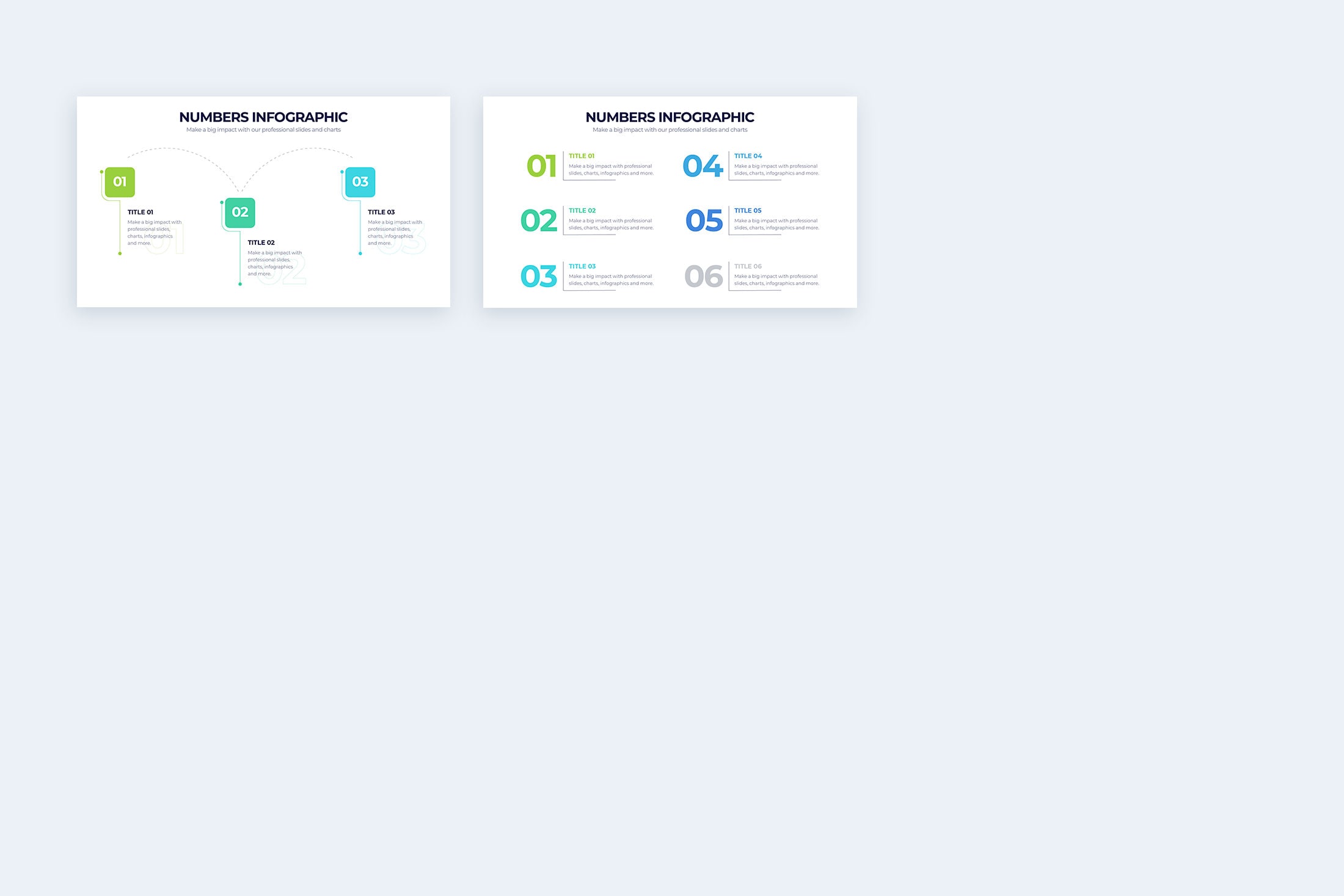 Infographic Powerpoint Showing Numbers