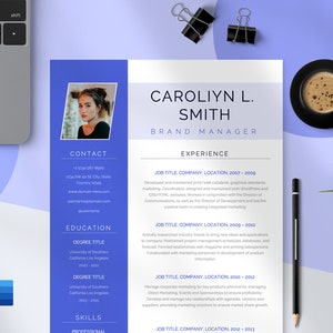Nora Resume Template | Professional Microsoft Word CV Template ...