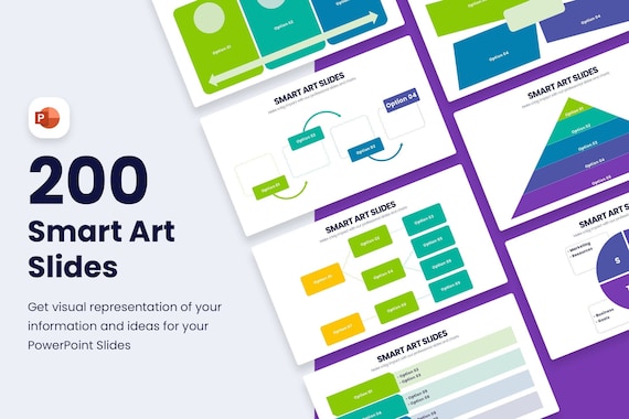 Smart Art Powerpoint Templates Infographics Easy to Edit - Etsy