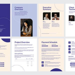 Business Proposal Template for CANVA & ILLUSTRATOR Proposal Template ...