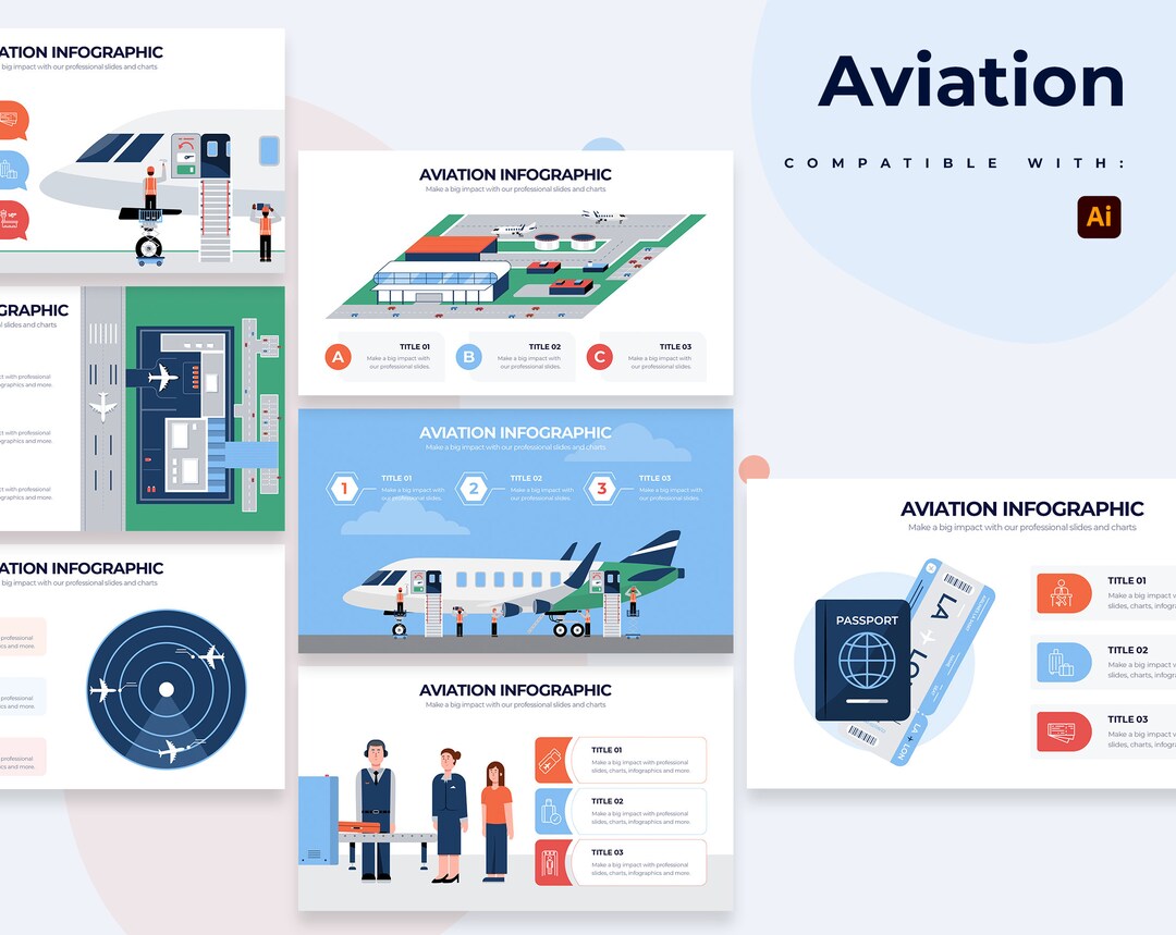 Aviation Infographics | Template for Illustrator | Best Illustrator ...