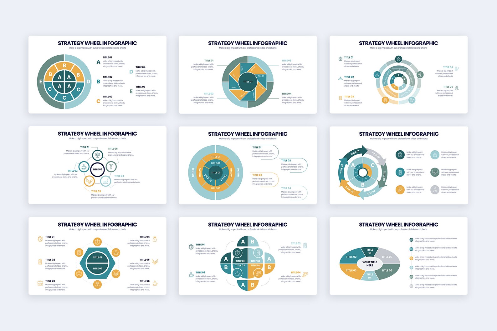 Strategy Wheel Infographics | Powerpoint Template, Template for ...