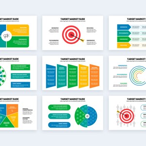 Target Market Slides Template for Powerpoint | Minimal Work | Modern ...
