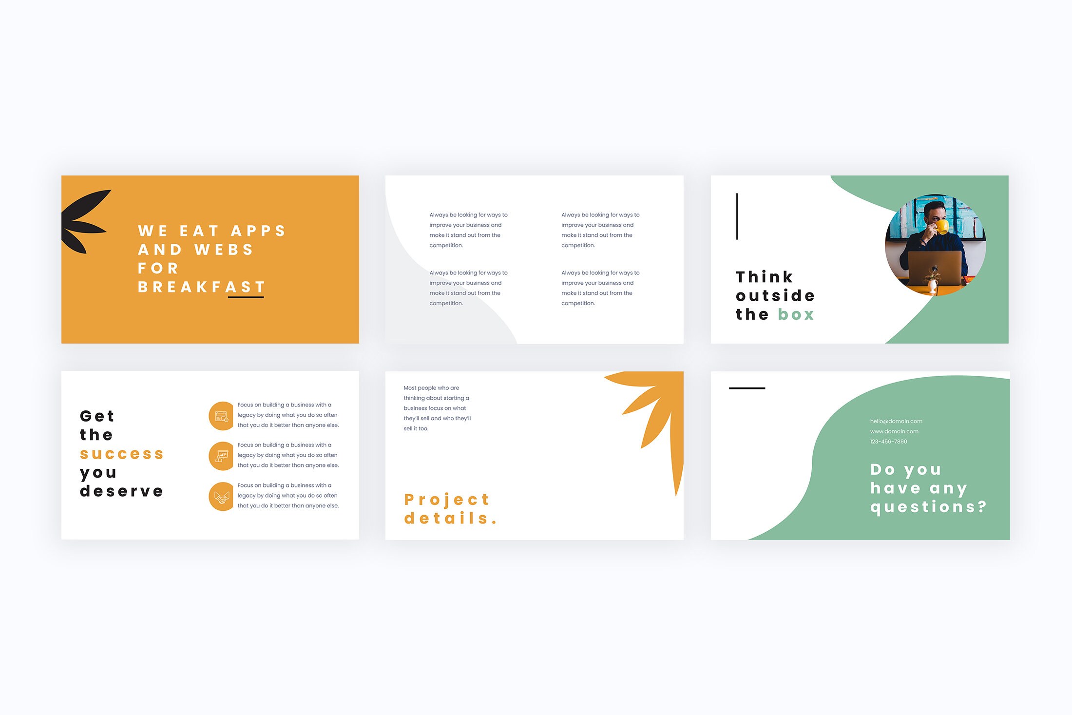 Organic Presentation Template | Powerpoint Template, Slides for Keynote ...