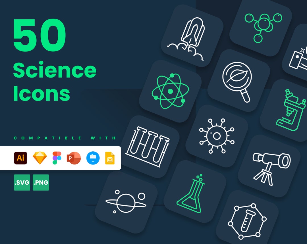 Science Icons | Vector Icons for Powerpoint, Keynote, Illustrator ...