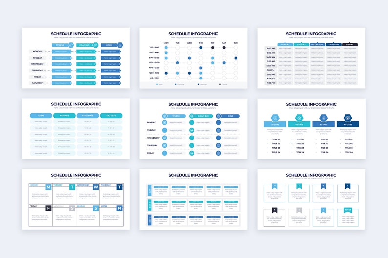 Schedule Infographics | Powerpoint Template, Template for Powerpoint ...