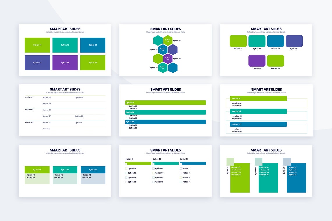 Smart Art Powerpoint Templates | Infographics Easy to Edit Compatible ...