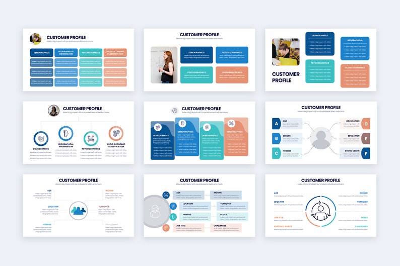 Customer Profile Infographics | Template for Keynote | Best Keynote ...