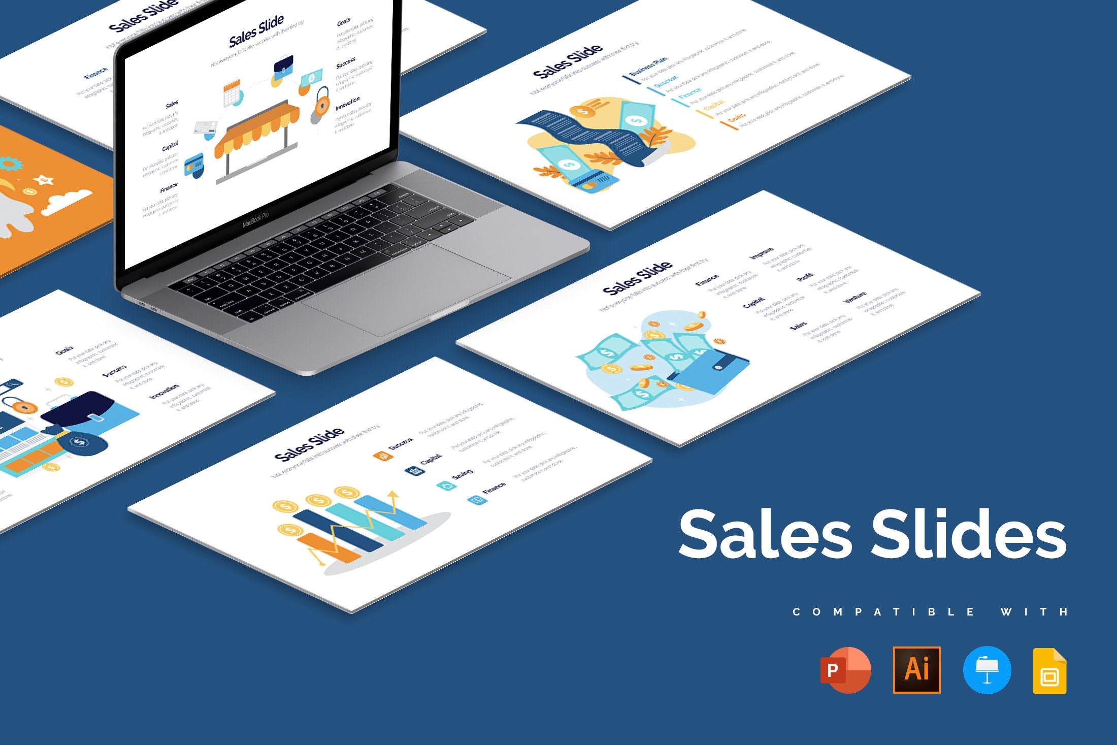 Sales Infographic Templates Diagrams for Powerpoint - Etsy