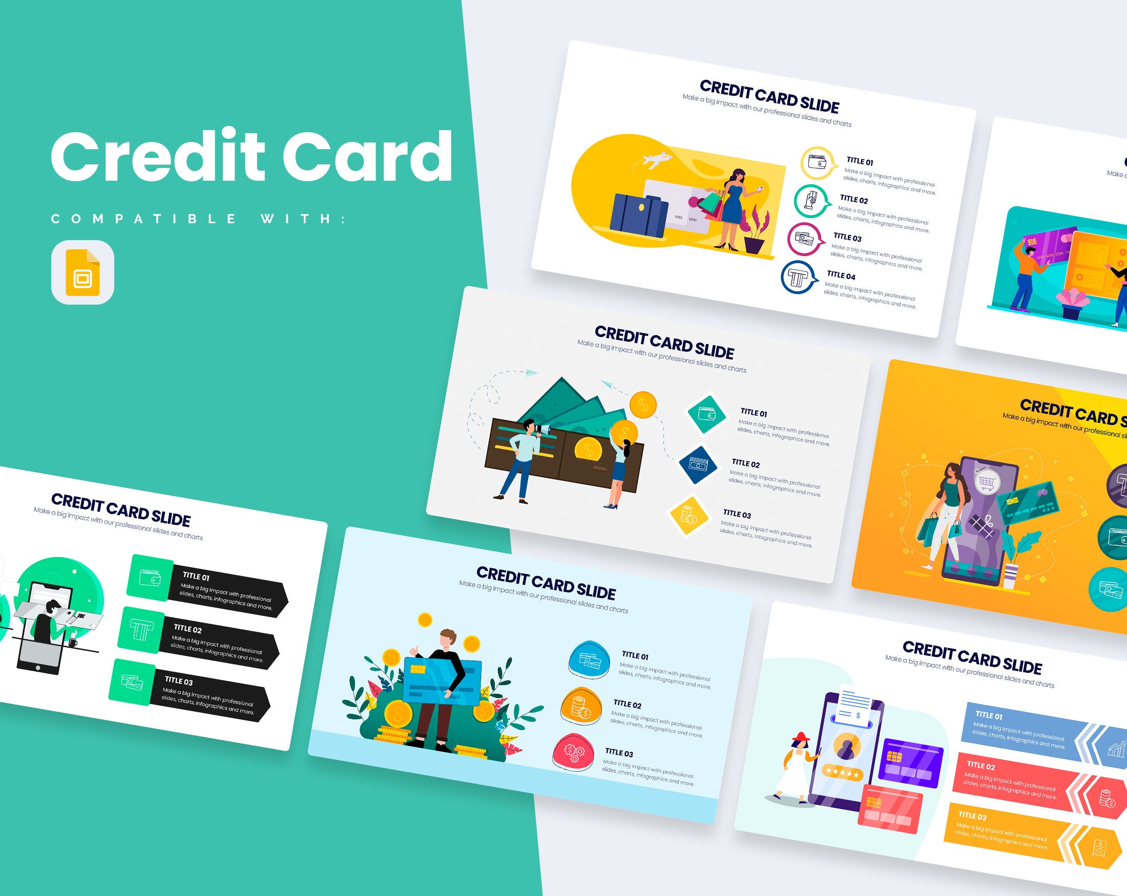 Credit Card Infographic Slides | Template for Google Slides | Best ...