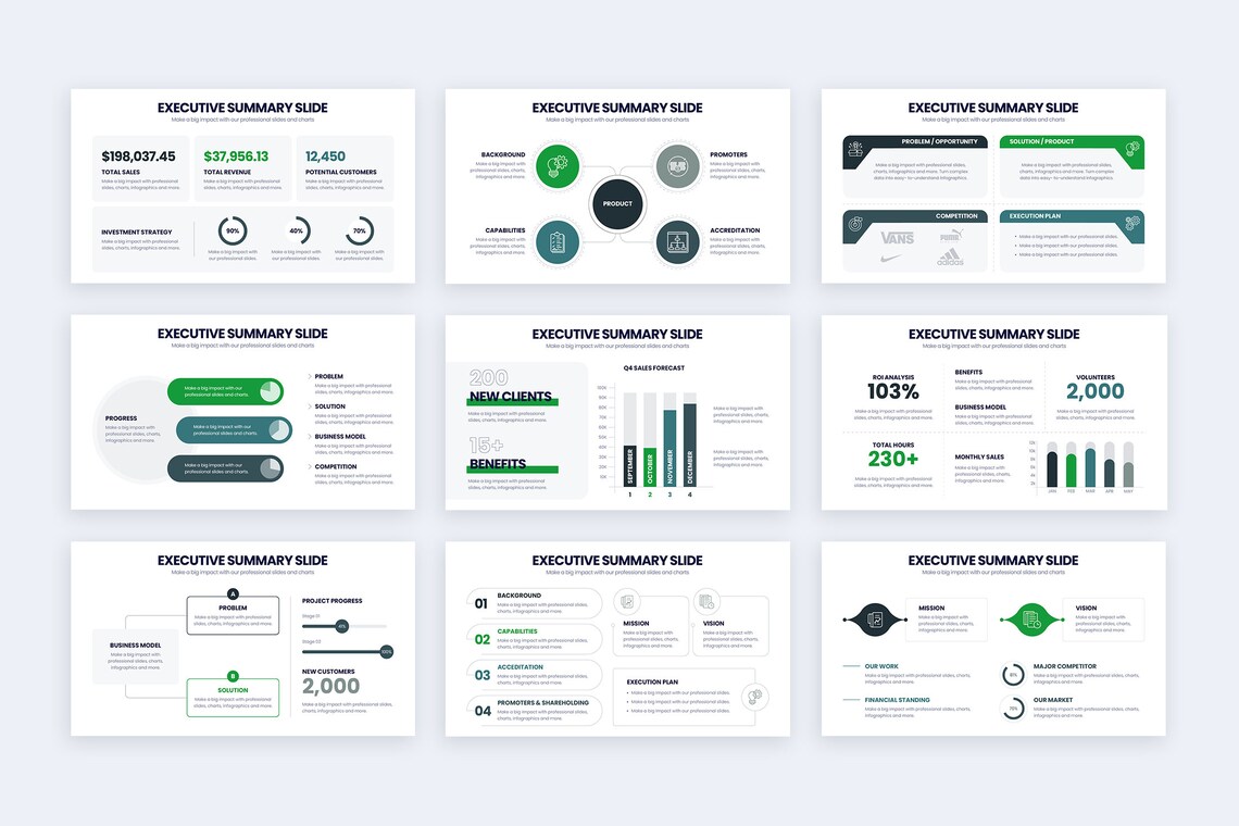 Executive Summary Infographics | Template for Illustrator | Best ...