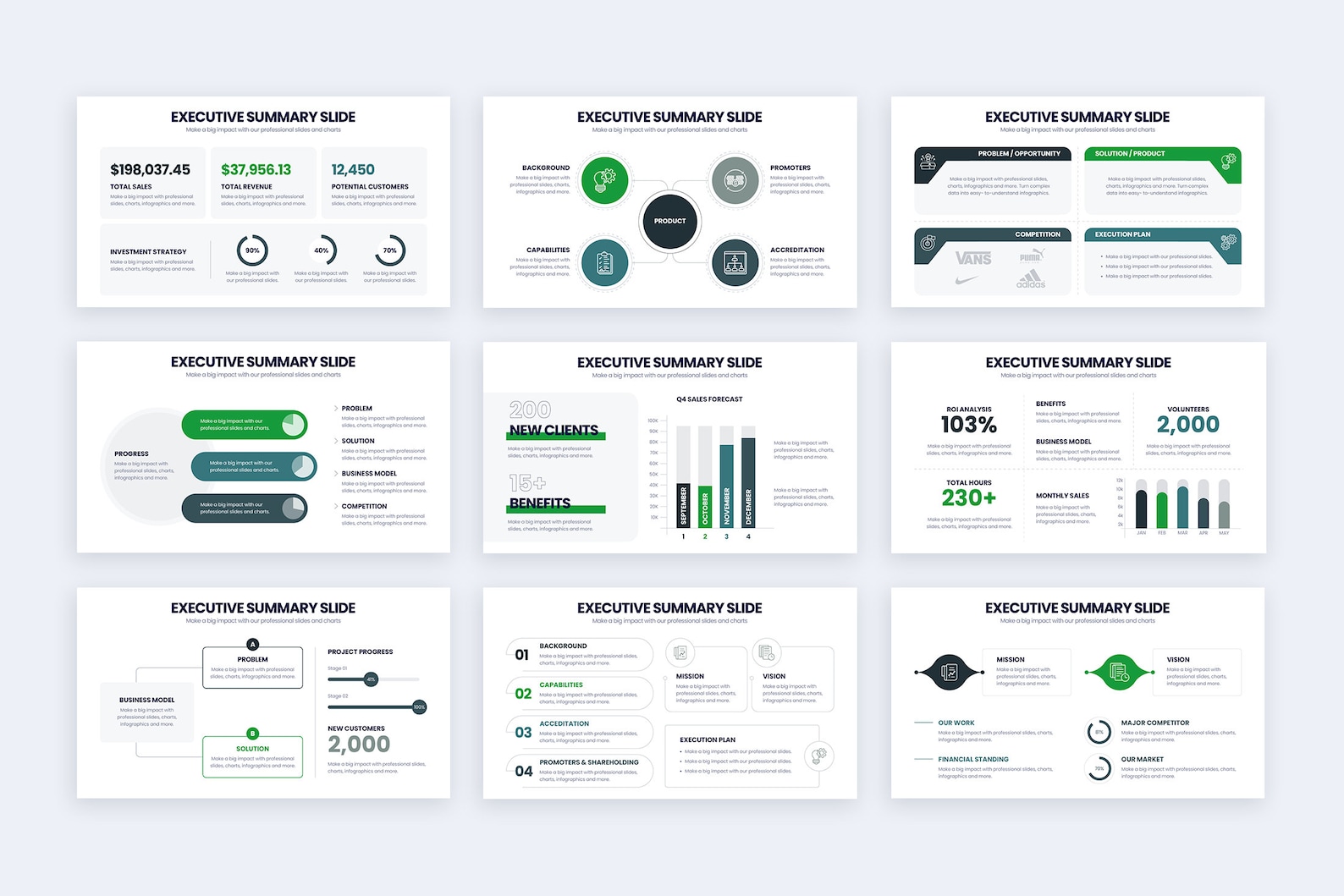 Executive Summary Infographics | Template for Illustrator | Best ...