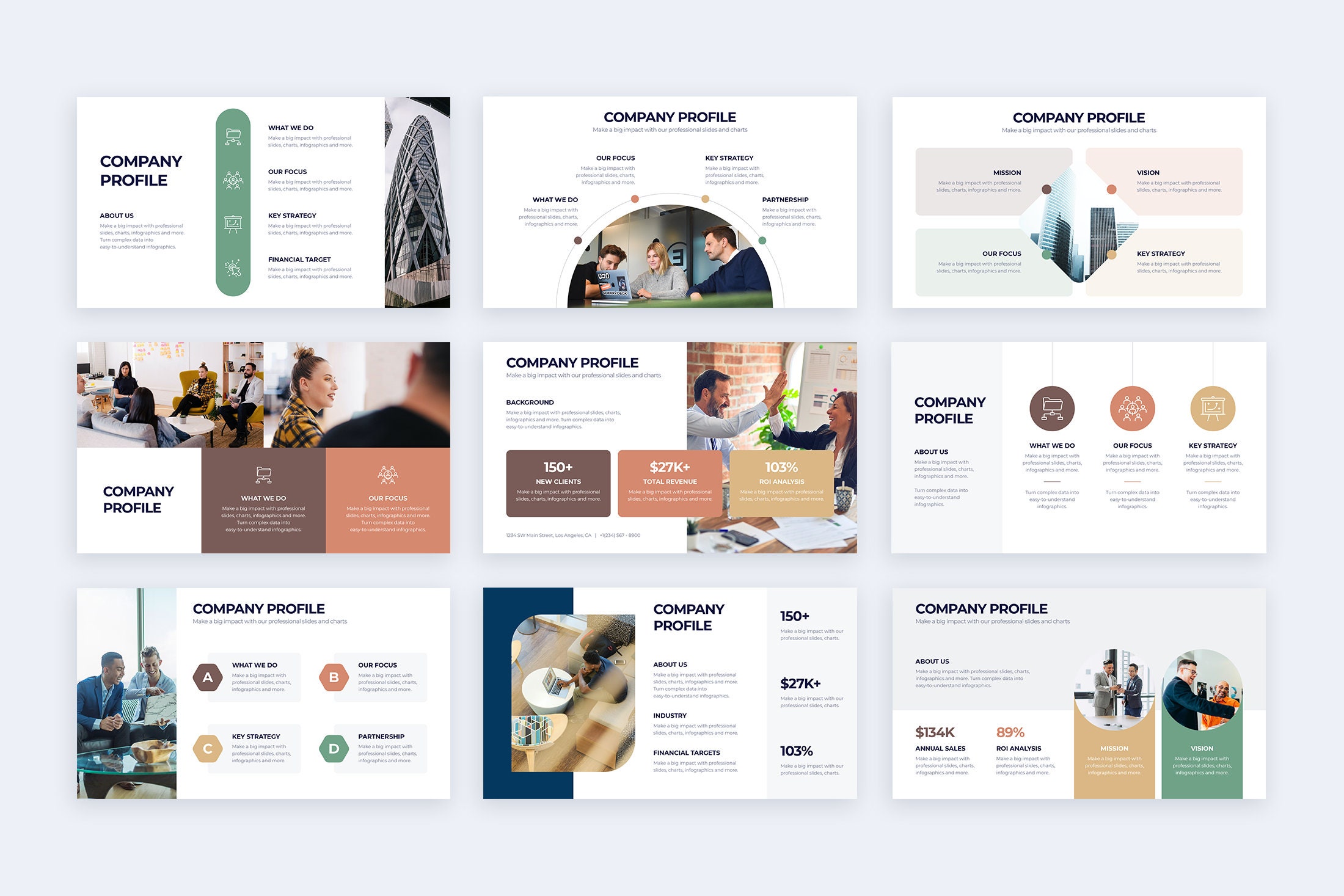 Company Profile Infographics | Powerpoint Template, Template for ...