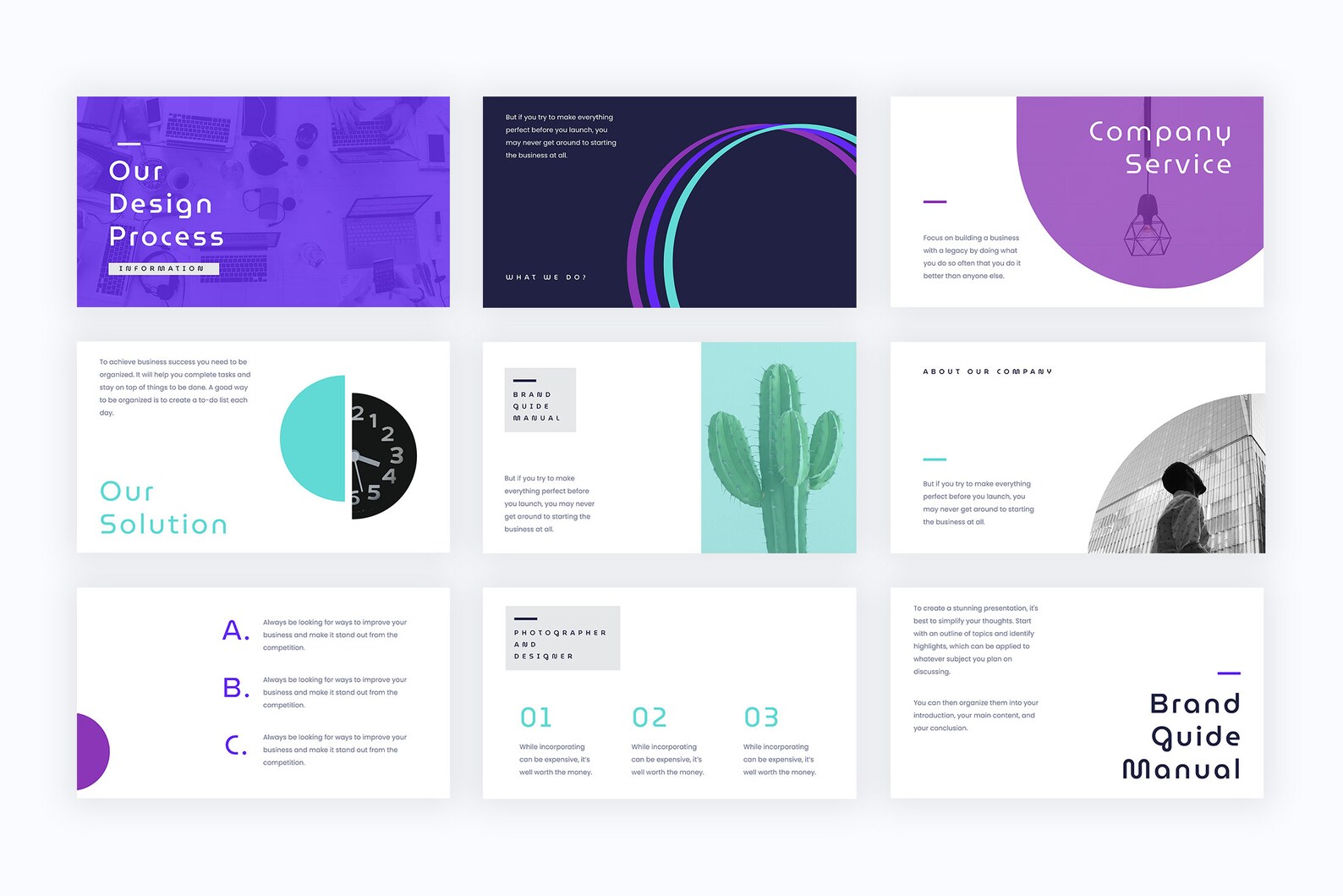 Process Design Presentation Template | Powerpoint Template, Slides for ...
