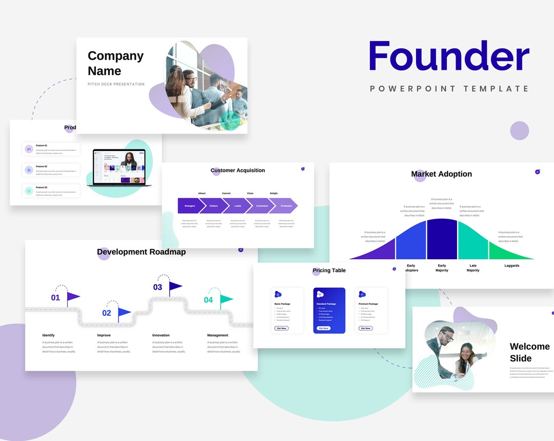 Founder Startup Powerpoint Template | Presentations for Microsoft ...