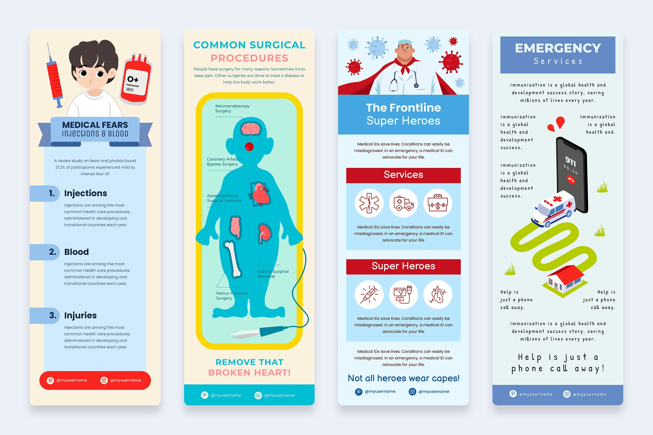 Medical Vertical Infographic Templates | Diagrams for Powerpoint ...