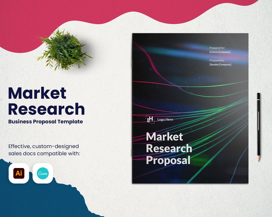 Market Research Proposal Template for CANVA & ILLUSTRATOR - Etsy