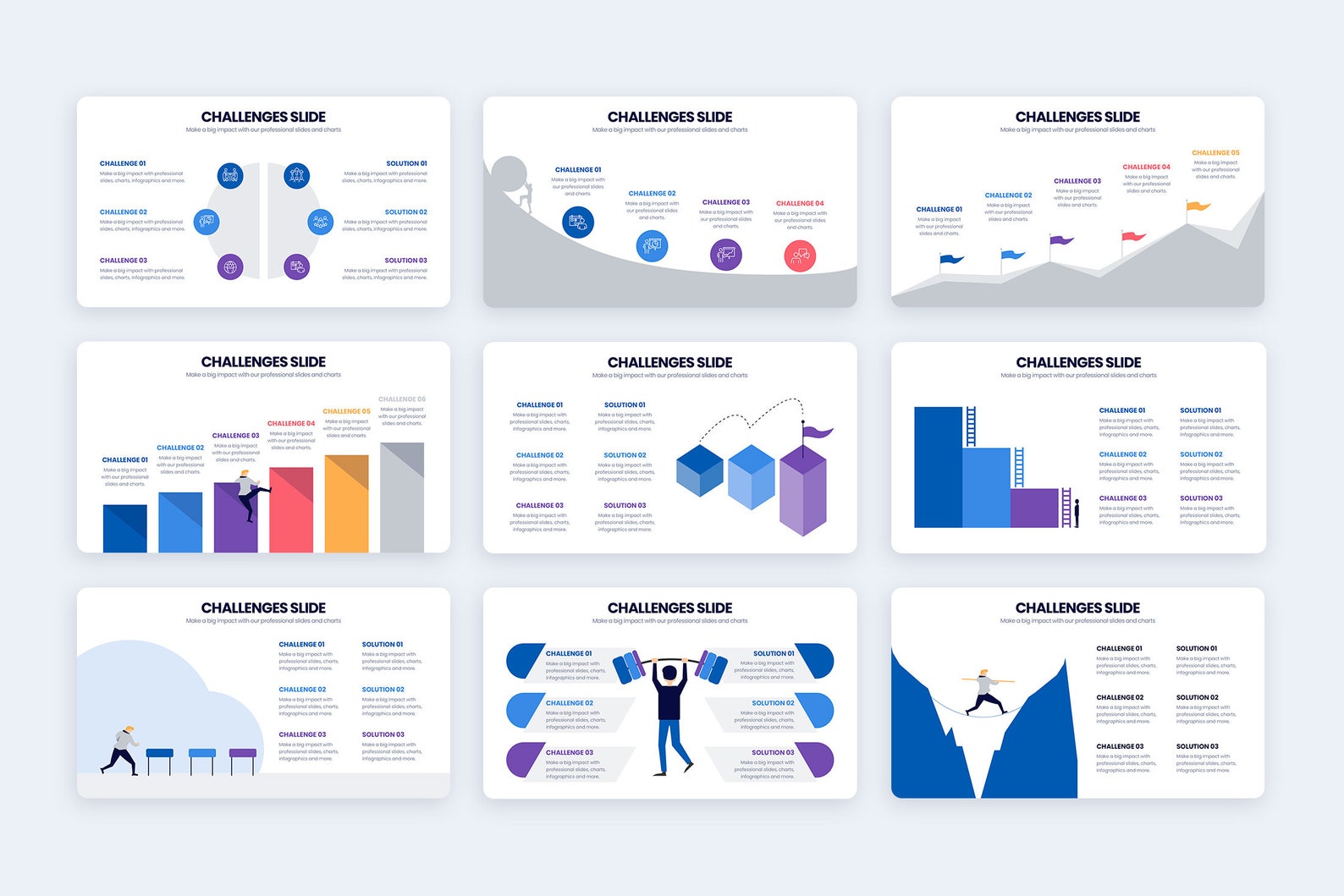 Challenges Infographics | Powerpoint Template | Template for Powerpoint ...