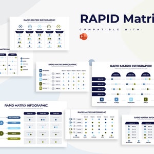RAPID Matrix Infographics Powerpoint Template Template for - Etsy
