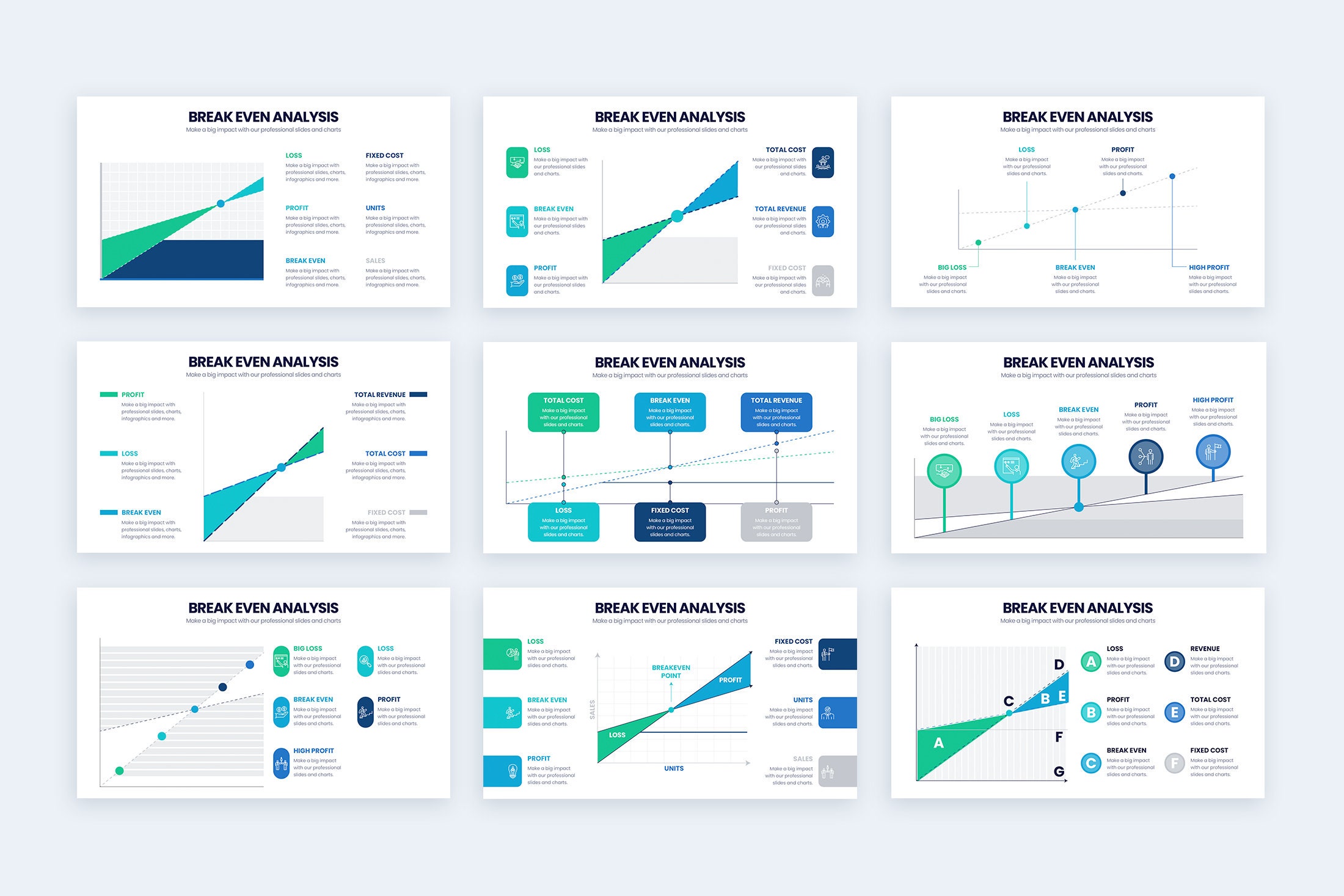 Break Even Analysis Infographics | Template for Illustrator | Best ...