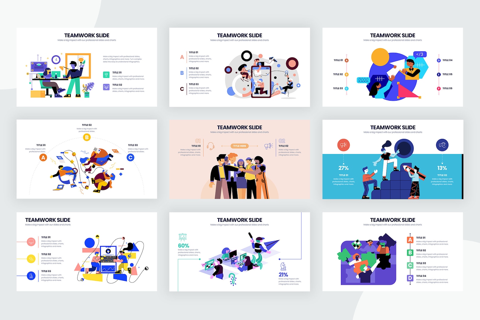 Teamwork Infographic Templates | Diagrams for Powerpoint, Illustrator ...