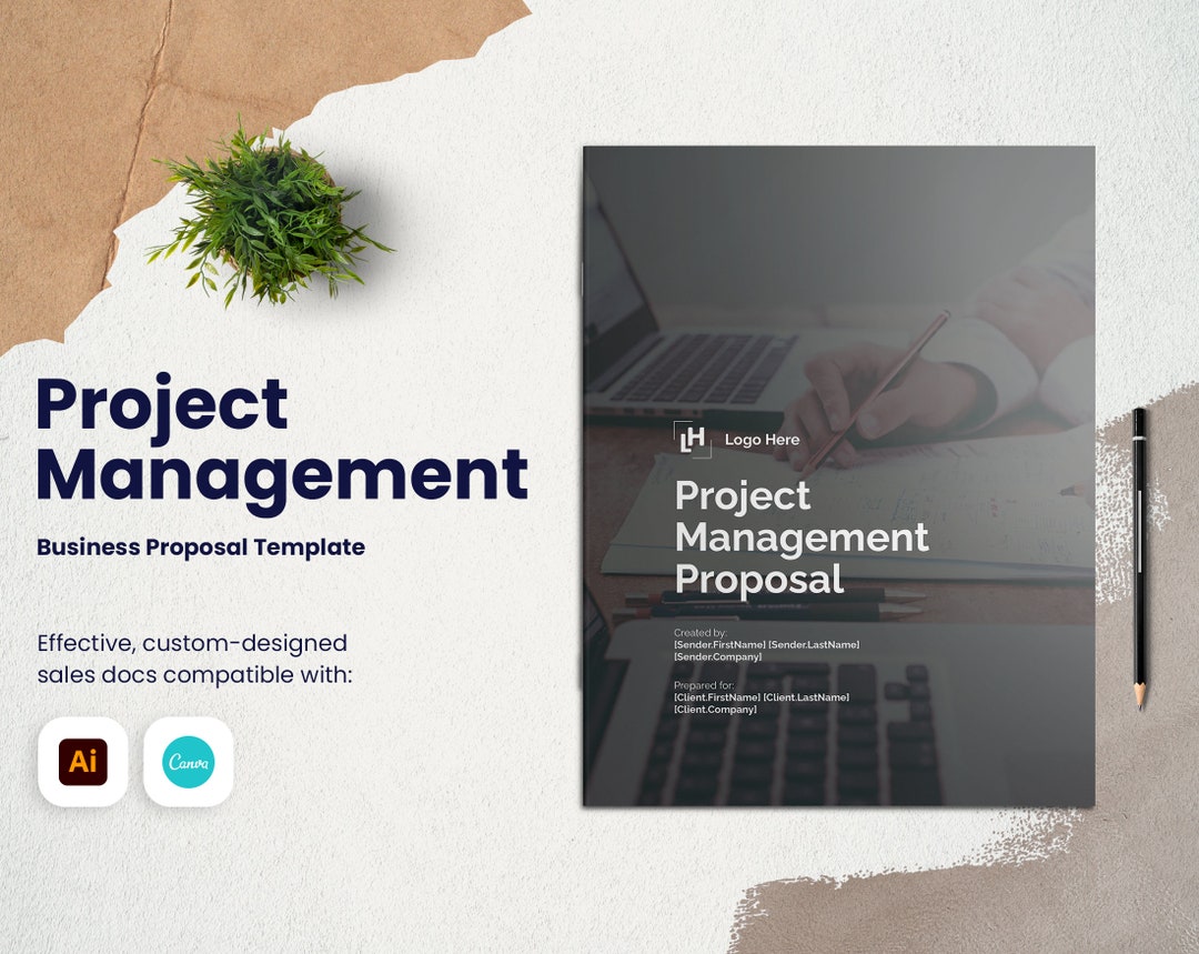 Project Management Proposal Template for CANVA & ILLUSTRATOR - Etsy