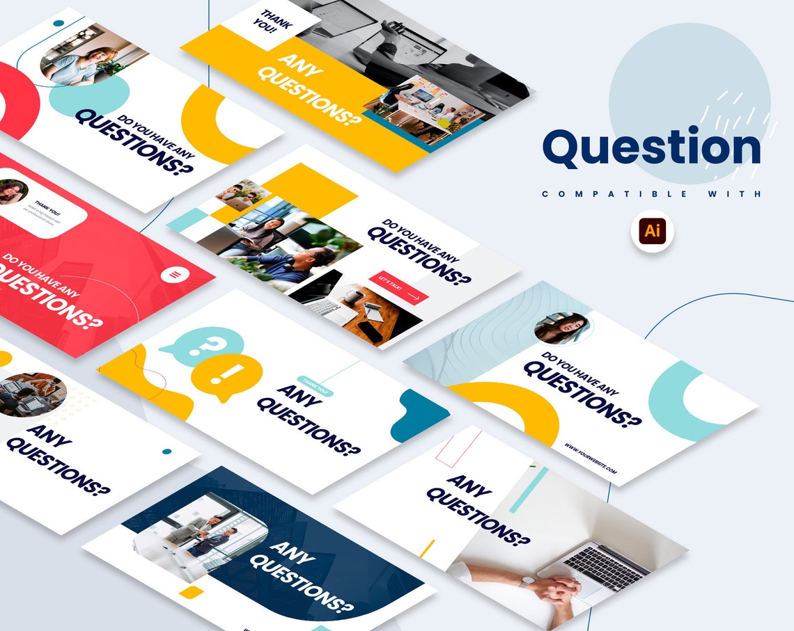 Question Infographics | Template for Illustrator | Easy to Edit - Etsy