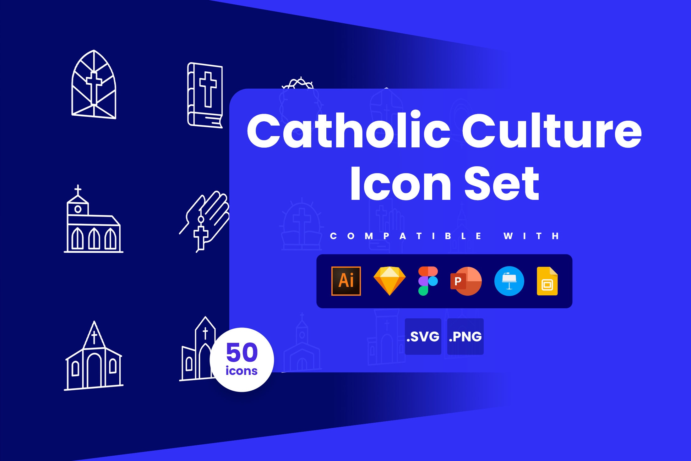 Catholic Culture Icons | Vector Icons for Powerpoint, Keynote ...