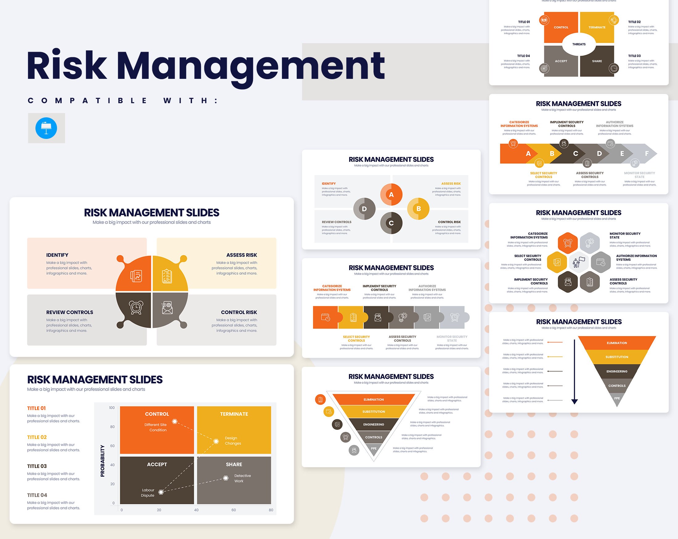 Risk Management Infographics Template for Keynote Best Keynote Template ...