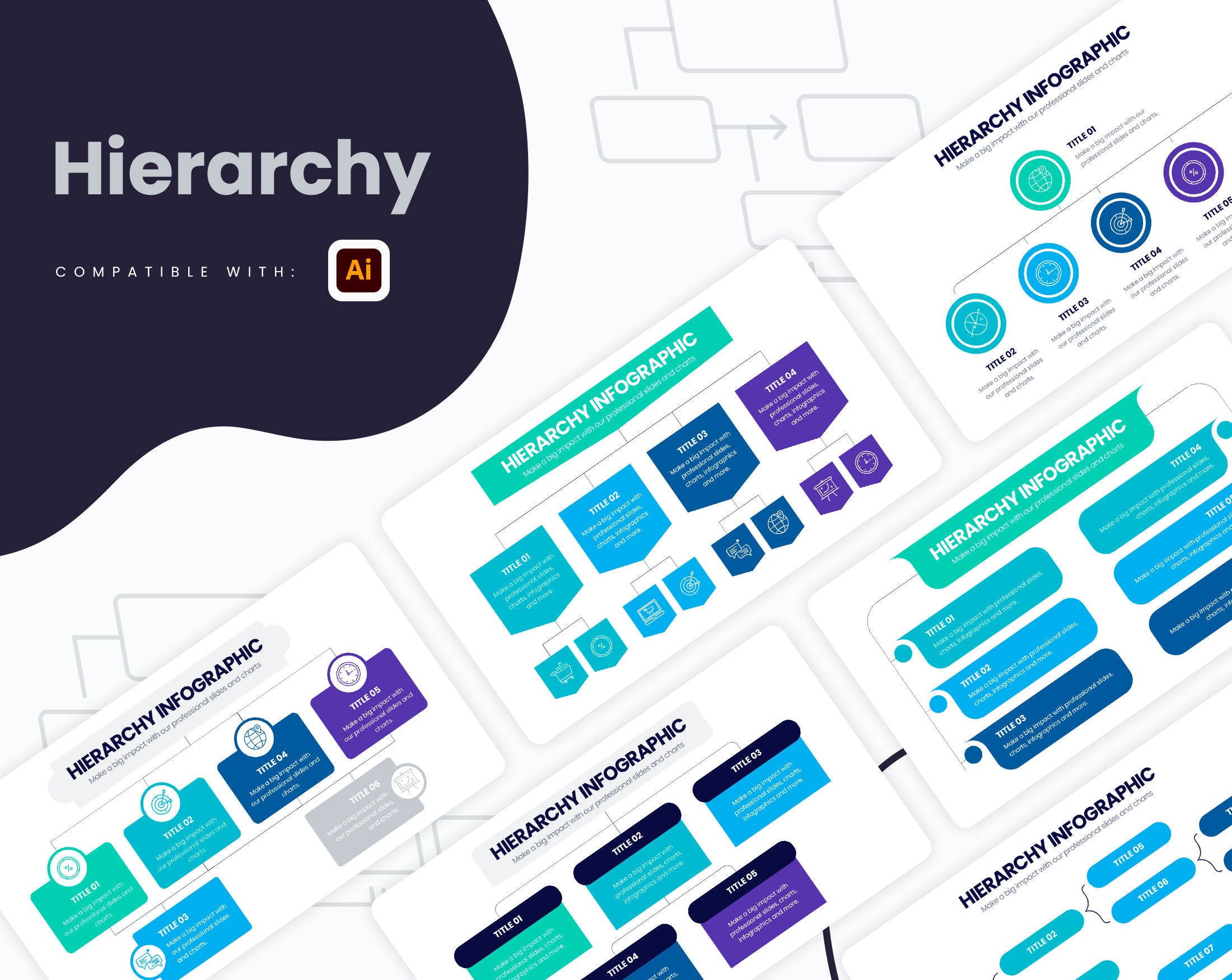 Hierarchy Infographics | Template for Illustrator | Easy to Edit - Etsy