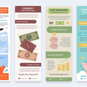 Banking Vertical Infographic Templates | Diagrams for Powerpoint ...