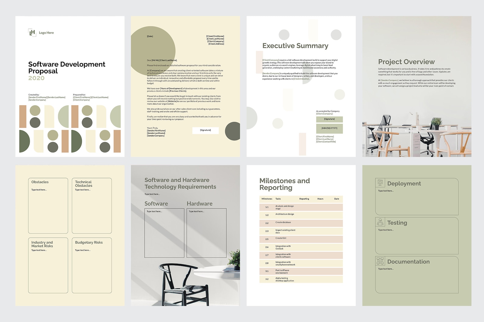 Software Development Proposal Template for CANVA & ILLUSTRATOR - Etsy