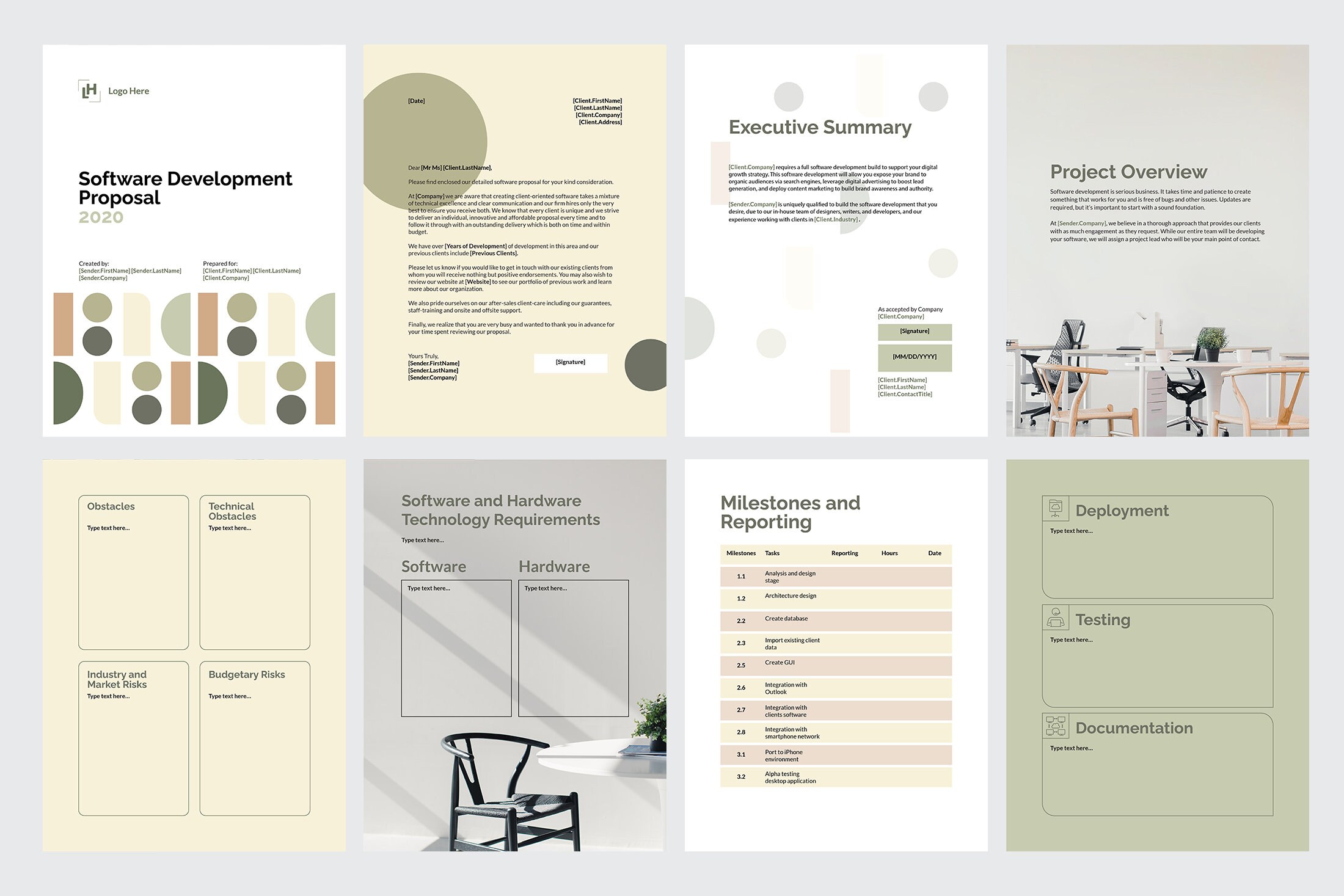Software Development Proposal Template for CANVA & ILLUSTRATOR - Etsy
