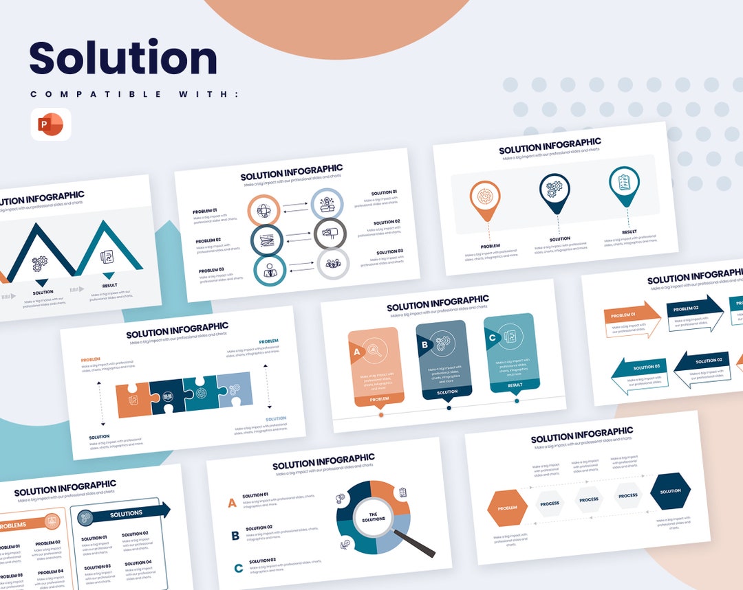 Solution Infographics | Powerpoint Template, Template for Powerpoint ...