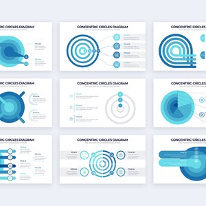 Concentric Circles Diagrams Infographics | Template for Keynote | Best ...