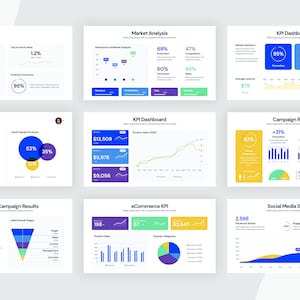 KPI Dashboard Infographic Templates Diagrams for Powerpoint ...