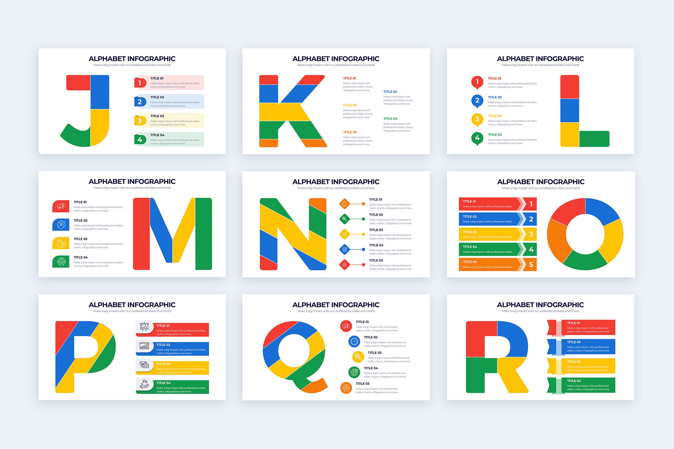 Alphabet Infographics | Powerpoint Template, Template for Powerpoint ...