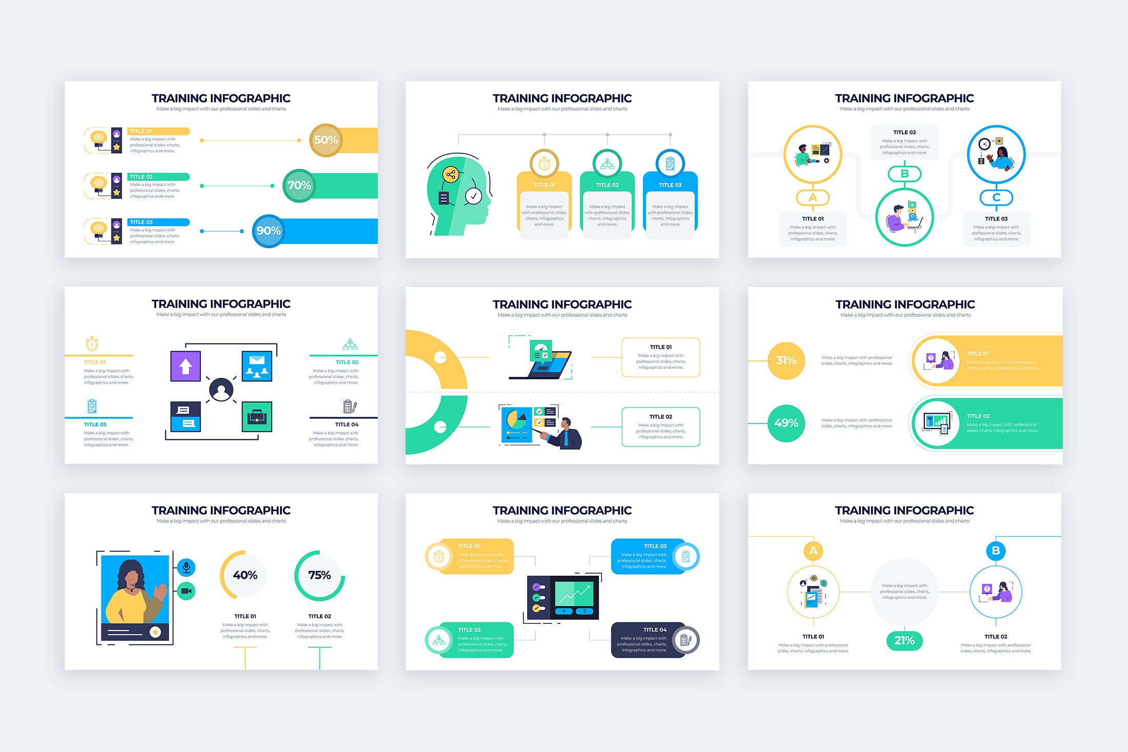 Training Infographics | Template for Google Slides | Best Google Slide ...