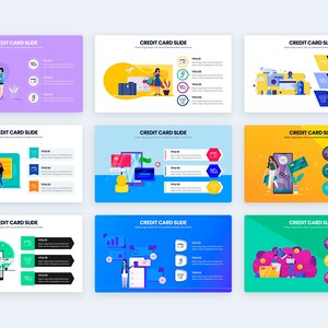 Credit Card Infographic Slides Template for Google Slides Best Google ...
